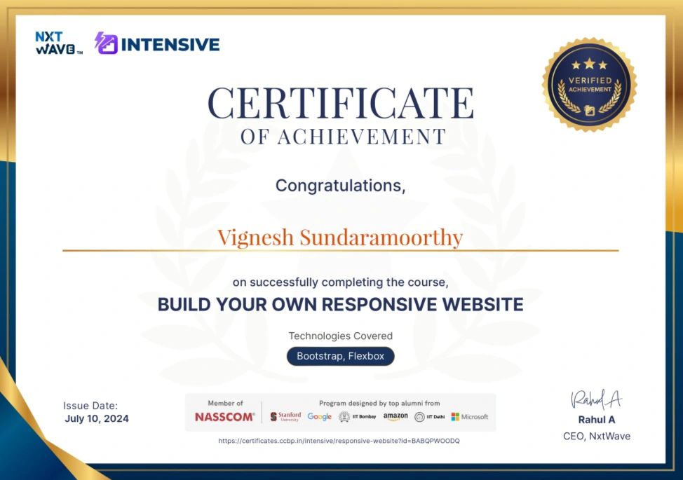 Vignesh Sundaramoorthy on LinkedIn: #responsive #happy Vignesh Sundaramoorthy on LinkedIn: #responsive #happy