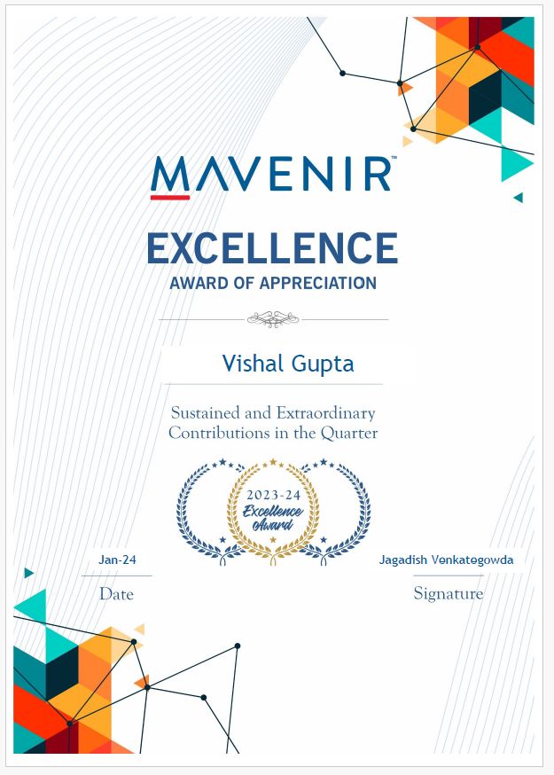 Vishal Gupta on LinkedIn: #mavenir #excellenceaward Vishal Gupta on LinkedIn: #mavenir #excellenceaward
