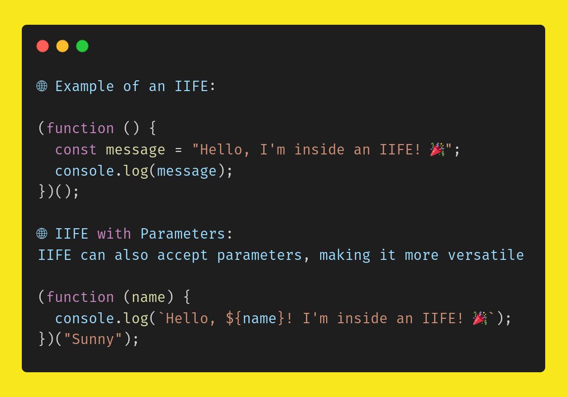 Sunny Sahsi on LinkedIn: #javascript #iife #webdevelopment #codingtips ... Sunny Sahsi on LinkedIn: #javascript #iife #webdevelopment #codingtips ...