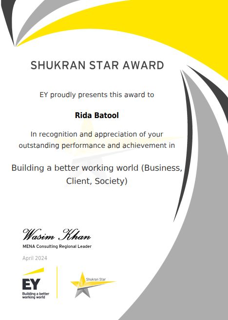 Rida Batool on LinkedIn: #shukranstar #eymena | 11 comments Rida Batool on LinkedIn: #shukranstar #eymena | 11 comments