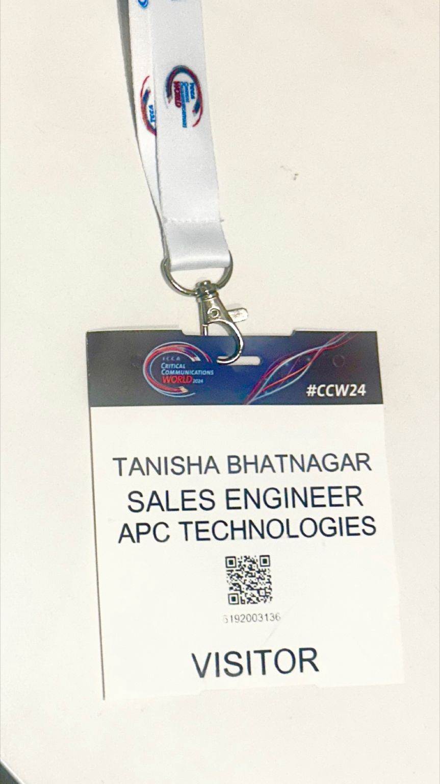 Tanisha Bhatnagar on LinkedIn: #ccw2024 #criticalcommunications # ... Tanisha Bhatnagar on LinkedIn: #ccw2024 #criticalcommunications # ...