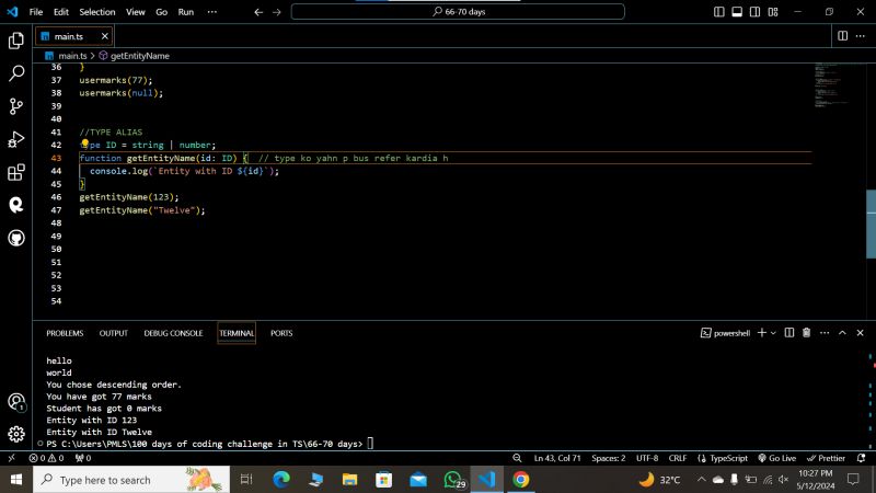 Maadeha Shaikh🌸 on LinkedIn: #85daysofcode #typescript #codingjourney ... Maadeha Shaikh🌸 on LinkedIn: #85daysofcode #typescript #codingjourney ...