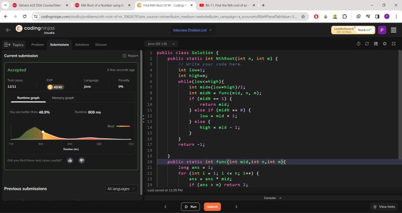 Prerna More on LinkedIn: #day52 #100daysofcode #dsa #java #binarysearch ... Prerna More on LinkedIn: #day52 #100daysofcode #dsa #java #binarysearch ...