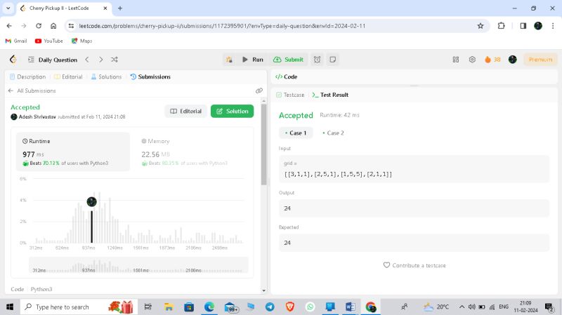 Day 38 of Leetcode challenge is here! ๐๐ | Adesh Shrivastav posted on ... Day 38 of Leetcode challenge is here! ๐๐ | Adesh Shrivastav posted on ...