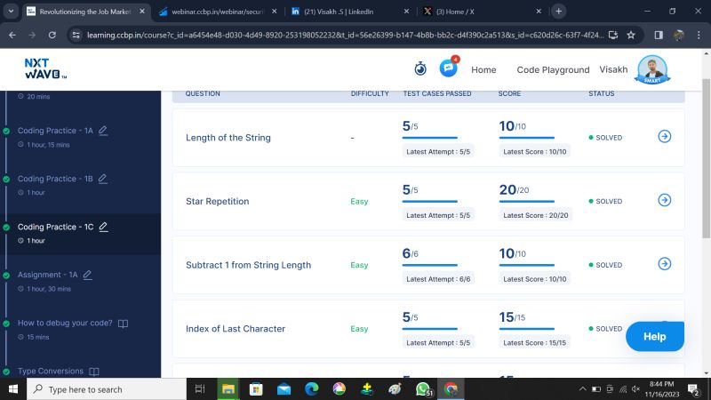 Visakh .S on LinkedIn: #1hourofcode #coding #ccbpian #nxtwaveccbp # ... Visakh .S on LinkedIn: #1hourofcode #coding #ccbpian #nxtwaveccbp # ...