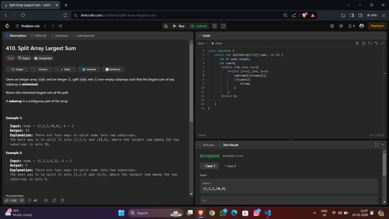 Hariom kumar on LinkedIn: #leetcode #dsa #java #continouslearning # ... Hariom kumar on LinkedIn: #leetcode #dsa #java #continouslearning # ...