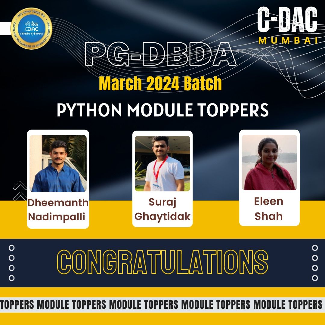 Suraj Ghaytidak on LinkedIn: #python #datascience #bigdata #cdac # ... Suraj Ghaytidak on LinkedIn: #python #datascience #bigdata #cdac # ...