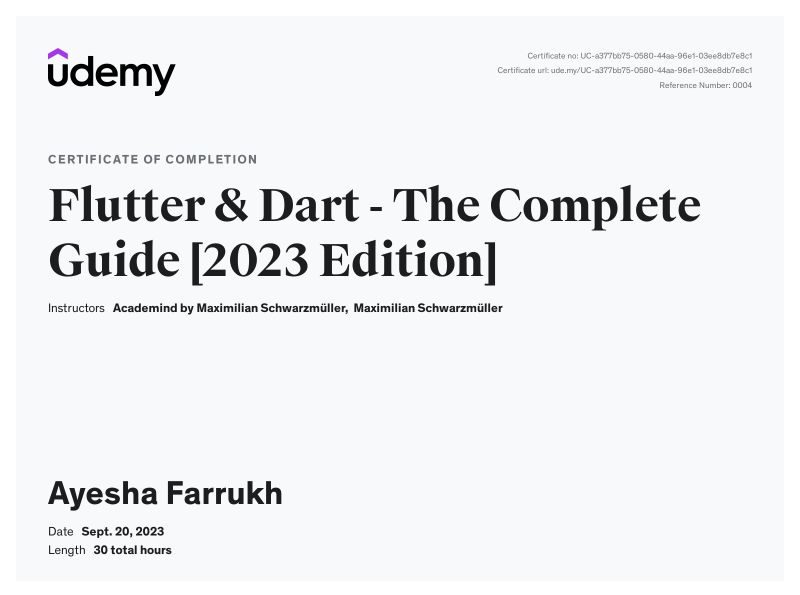AYESHA F. ๐ Angular and Flutter Developer on LinkedIn: #flutter #dart # ... AYESHA F. ๐ Angular and Flutter Developer on LinkedIn: #flutter #dart # ...