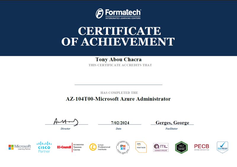 Tony Abou Chacra on LinkedIn: Today I earned my Tony Abou Chacra on LinkedIn: Today I earned my
