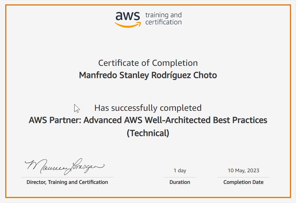 Stanley R. on LinkedIn: AWS Partner: Advanced AWS Well-Architected Best ... Stanley R. on LinkedIn: AWS Partner: Advanced AWS Well-Architected Best ...