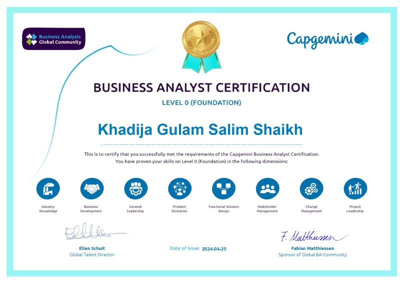 Khadija Shaikh on LinkedIn: #capgeminiindia Khadija Shaikh on LinkedIn: #capgeminiindia
