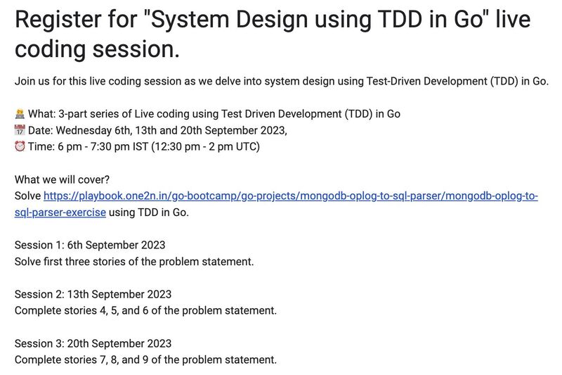 Kalpesh Deo on LinkedIn: #tdd #go #livecoding Kalpesh Deo on LinkedIn: #tdd #go #livecoding