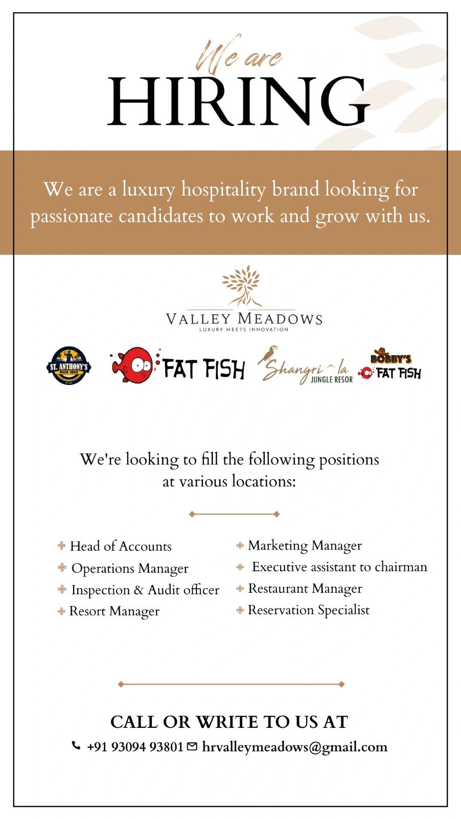 Valley Meadows Hospitality on LinkedIn: #hiring #work #job2024 # ... Valley Meadows Hospitality on LinkedIn: #hiring #work #job2024 # ...