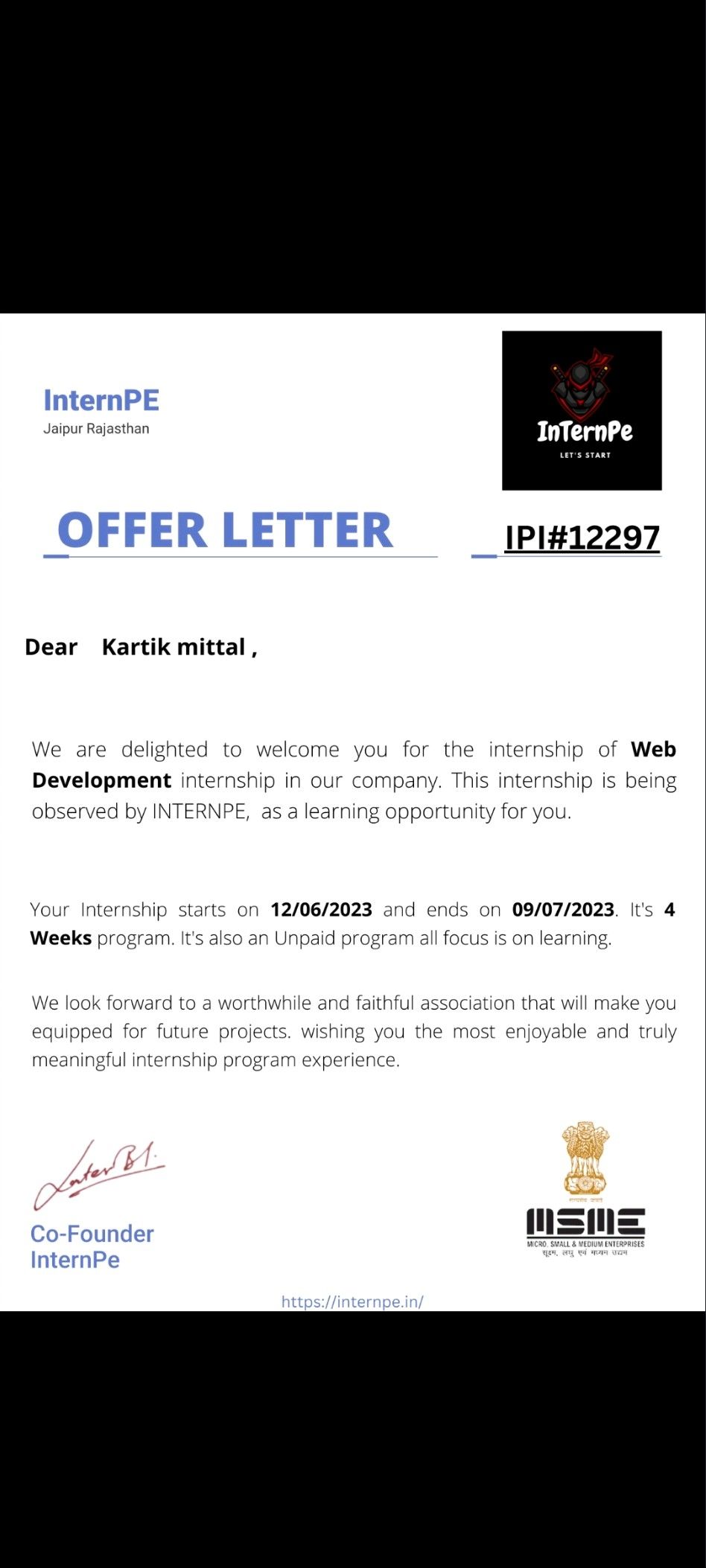 KARTIK MITTAL on LinkedIn: #internship #intern #connections # ... KARTIK MITTAL on LinkedIn: #internship #intern #connections # ...