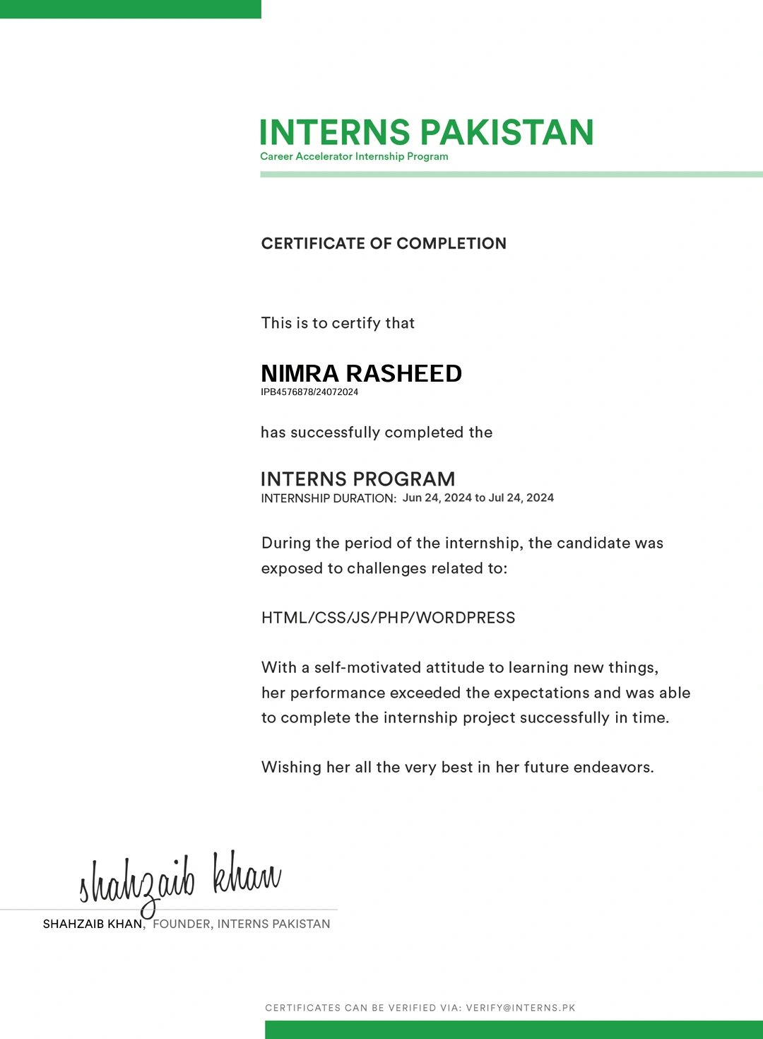 Nimra Rasheed on LinkedIn: #webdevelopmemt #internspakistan #interns # ... Nimra Rasheed on LinkedIn: #webdevelopmemt #internspakistan #interns # ...