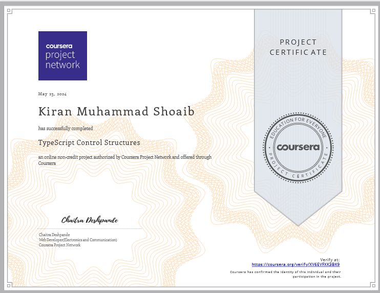 Kiran Shoaib on LinkedIn: #typescript #programming #certification # ... Kiran Shoaib on LinkedIn: #typescript #programming #certification # ...