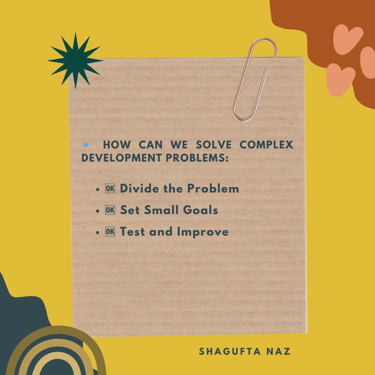 Shagufta Naz on LinkedIn: #development #problemsolving #techtips # ... Shagufta Naz on LinkedIn: #development #problemsolving #techtips # ...