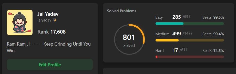 Jai Yadav on LinkedIn: #leetcode #codingjourney #problemsolving # ... Jai Yadav on LinkedIn: #leetcode #codingjourney #problemsolving # ...