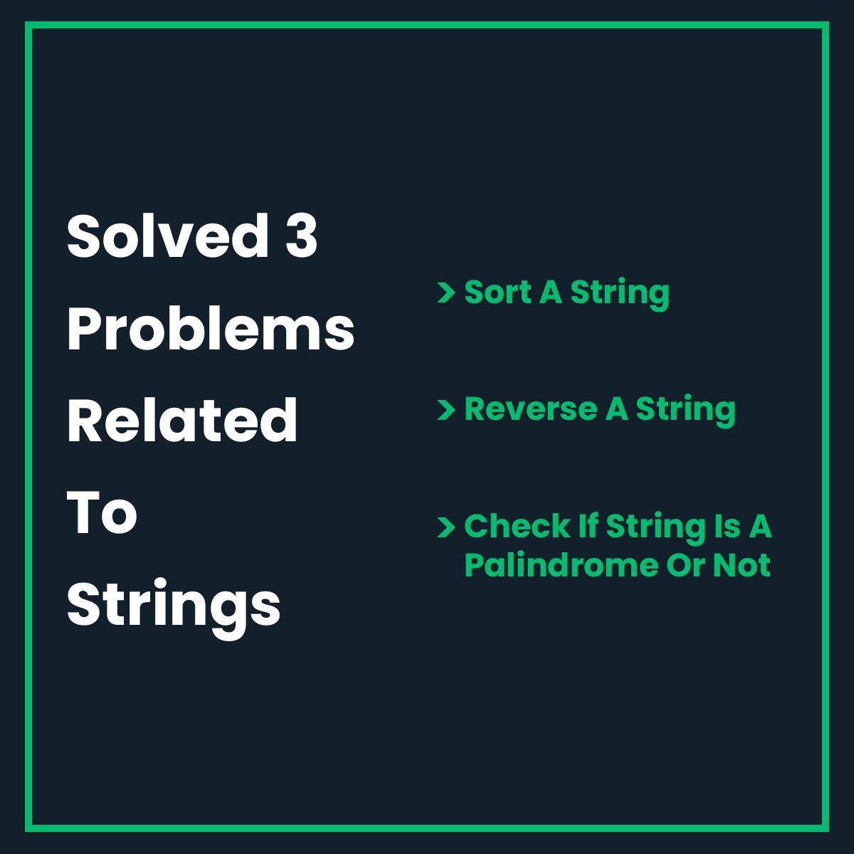 Hajra Naeem on LinkedIn: I have started learning String and have solved ... Hajra Naeem on LinkedIn: I have started learning String and have solved ...