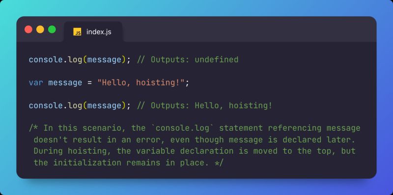 Mohd Umar on LinkedIn: #javascript #javascriptlearning #hoisting Mohd Umar on LinkedIn: #javascript #javascriptlearning #hoisting
