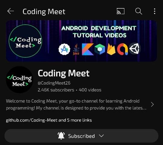Coding Meet on LinkedIn: #androiddevelopment #kotlin #java # ... Coding Meet on LinkedIn: #androiddevelopment #kotlin #java # ...