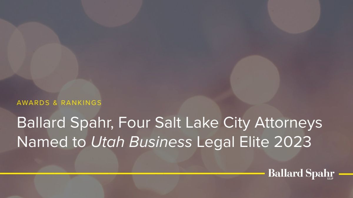 Ballard Spahr LLP on LinkedIn: Ballard Spahr, Four Salt Lake City ... Ballard Spahr LLP on LinkedIn: Ballard Spahr, Four Salt Lake City ...