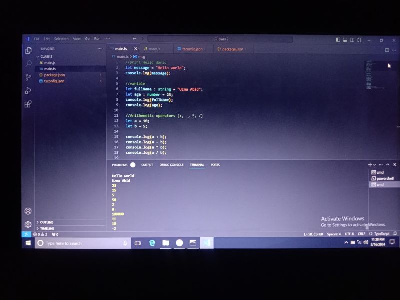 Uzma Abid on LinkedIn: #typescript #typescript #giaic #artificial Uzma Abid on LinkedIn: #typescript #typescript #giaic #artificial