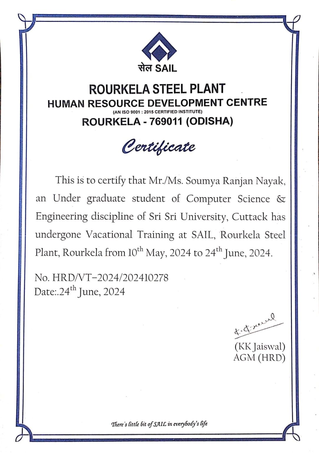 SOUMYA RANJAN NAYAK on LinkedIn: #opportunity #experience #training SOUMYA RANJAN NAYAK on LinkedIn: #opportunity #experience #training