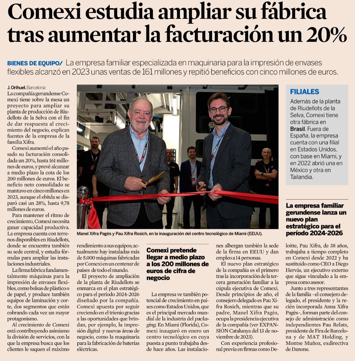 Xavier Pages on LinkedIn: Another successful year for Comexi! Thanks a ... Xavier Pages on LinkedIn: Another successful year for Comexi! Thanks a ...