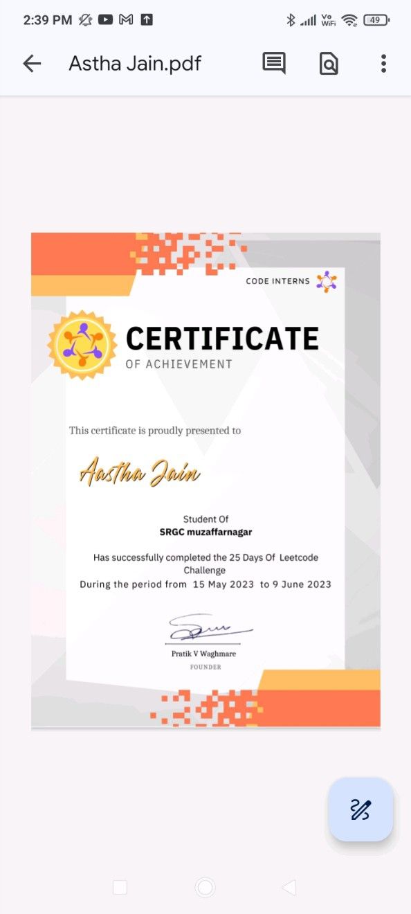 Aastha Jain on LinkedIn: #happycoding #leetcode #dsa #dsainjava | 43 ... Aastha Jain on LinkedIn: #happycoding #leetcode #dsa #dsainjava | 43 ...