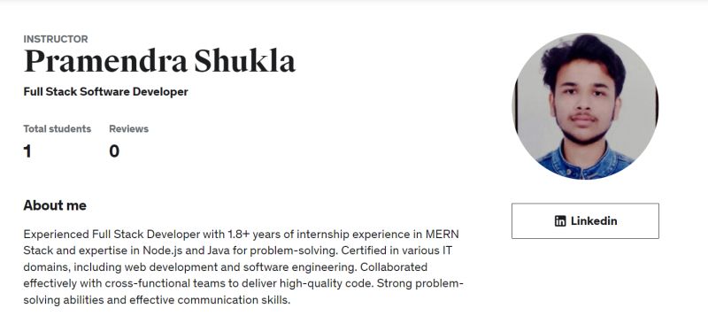Pramendra Shukla on LinkedIn: #udemy #technology #webdevelopment # ... Pramendra Shukla on LinkedIn: #udemy #technology #webdevelopment # ...