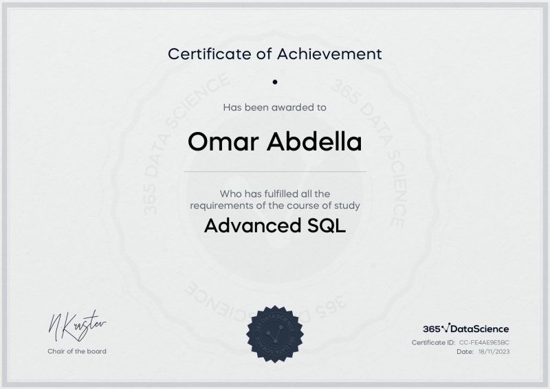 Omar Abdellah on LinkedIn: #sql #advancedsql #datamanagement # ... Omar Abdellah on LinkedIn: #sql #advancedsql #datamanagement # ...