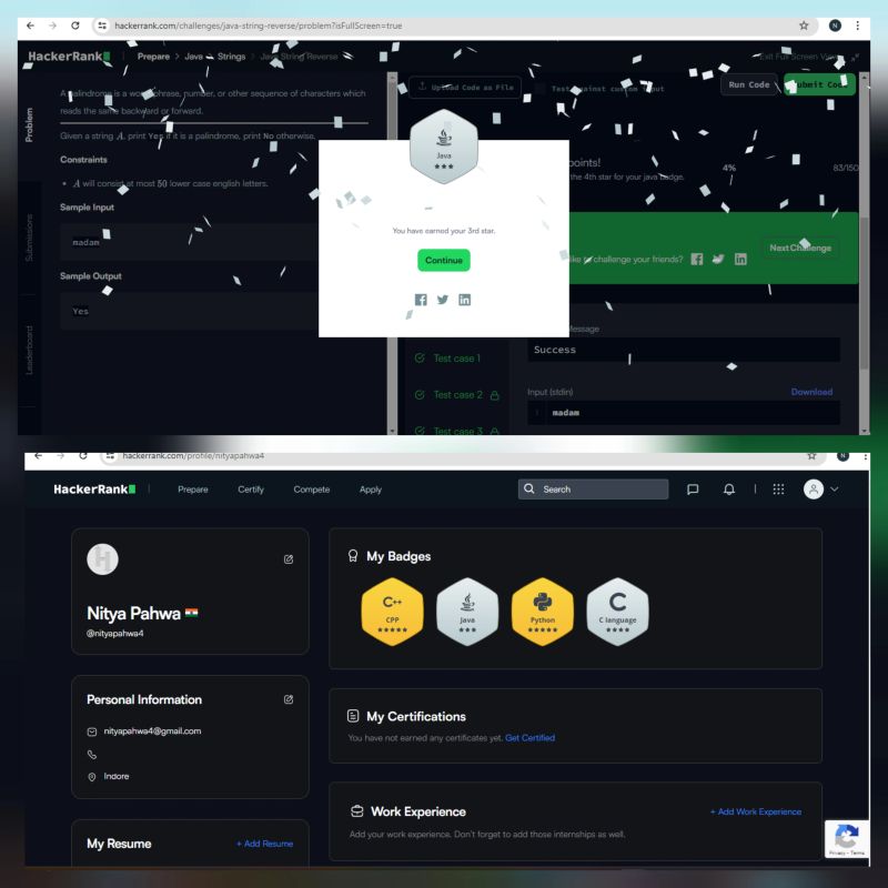 Nitya Pahwa on LinkedIn: #hackerrank #java #coding #programming Nitya Pahwa on LinkedIn: #hackerrank #java #coding #programming