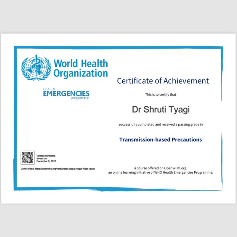 Dr Shruti Tyagi on LinkedIn: #healthforall #certificationachievement # ... Dr Shruti Tyagi on LinkedIn: #healthforall #certificationachievement # ...