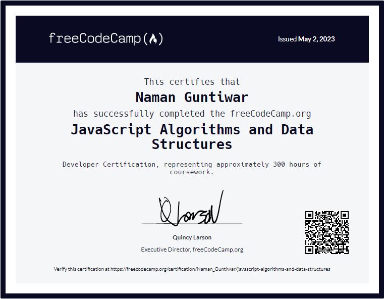 Naman Guntiwar on LinkedIn: #javascript #algorithms #share #datastructures Naman Guntiwar on LinkedIn: #javascript #algorithms #share #datastructures
