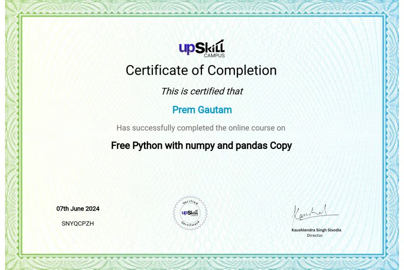 Prem Gautam on LinkedIn: #python #numpy #pandas #onlinelearning Prem Gautam on LinkedIn: #python #numpy #pandas #onlinelearning