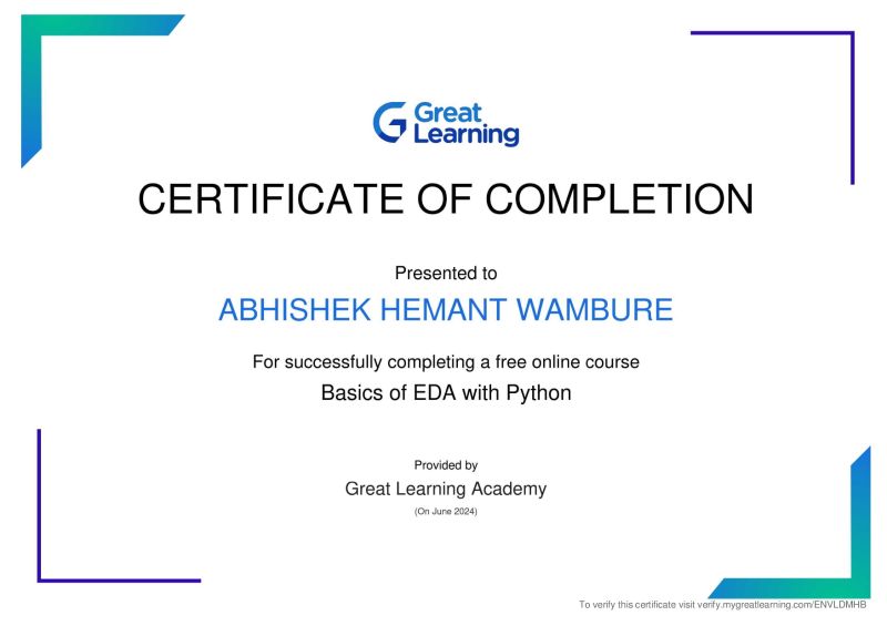 Abhishek Wambure on LinkedIn: #eda #exploratorydataanalysis #python # ... Abhishek Wambure on LinkedIn: #eda #exploratorydataanalysis #python # ...