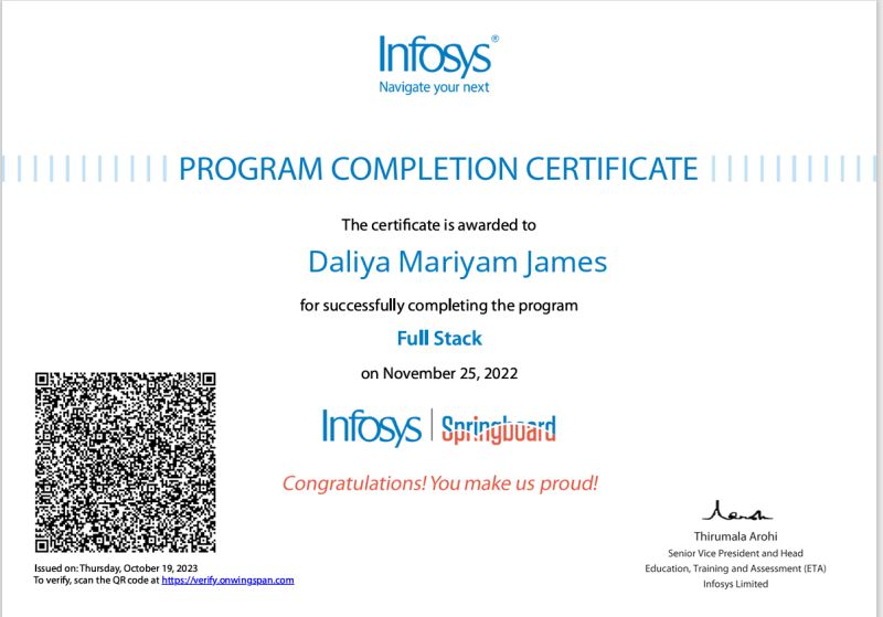 Daliya Mariam James on LinkedIn: #fullstack #node #angular #mongodb Daliya Mariam James on LinkedIn: #fullstack #node #angular #mongodb