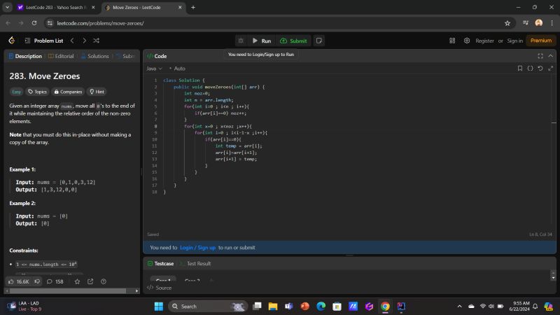 Sneha Bhardwaj on LinkedIn: Sorting Question on Leetcode (Leetcode 283 ... Sneha Bhardwaj on LinkedIn: Sorting Question on Leetcode (Leetcode 283 ...