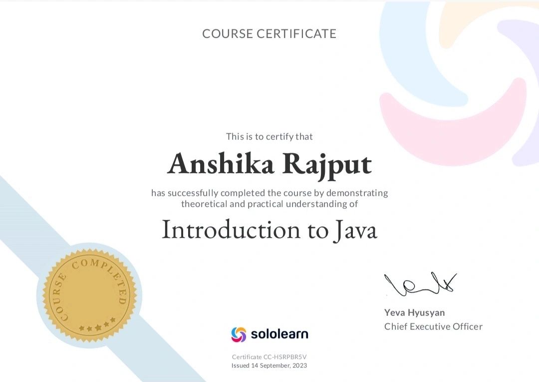 Anshika Rajput on LinkedIn: #sololearn #javaprogramming #opportunity # ... Anshika Rajput on LinkedIn: #sololearn #javaprogramming #opportunity # ...