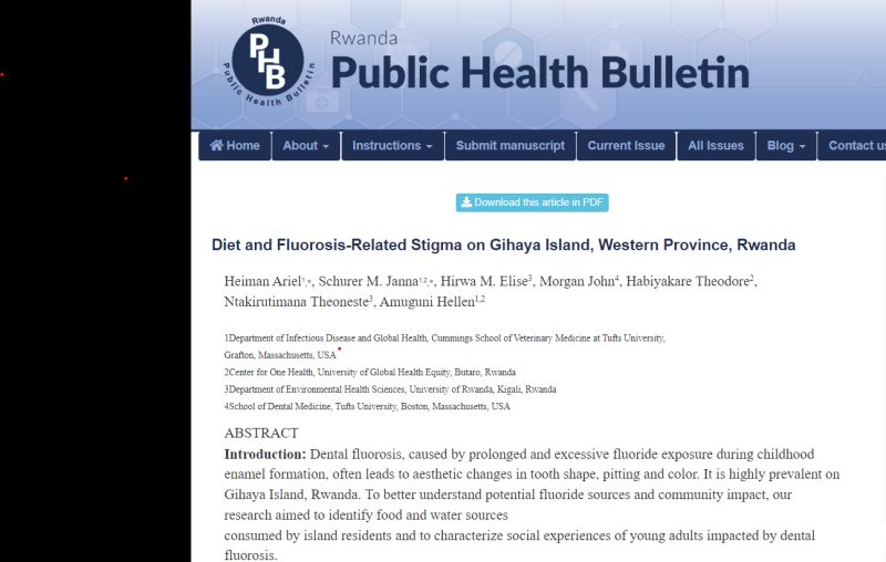 Musabimana Hirwa Elise on LinkedIn: It's an honour to see the paper, I ... Musabimana Hirwa Elise on LinkedIn: It's an honour to see the paper, I ...