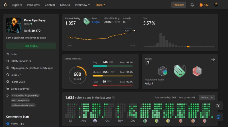 Paras Upadhyay on LinkedIn: #leetcode #codingjourney #knight # ... Paras Upadhyay on LinkedIn: #leetcode #codingjourney #knight # ...