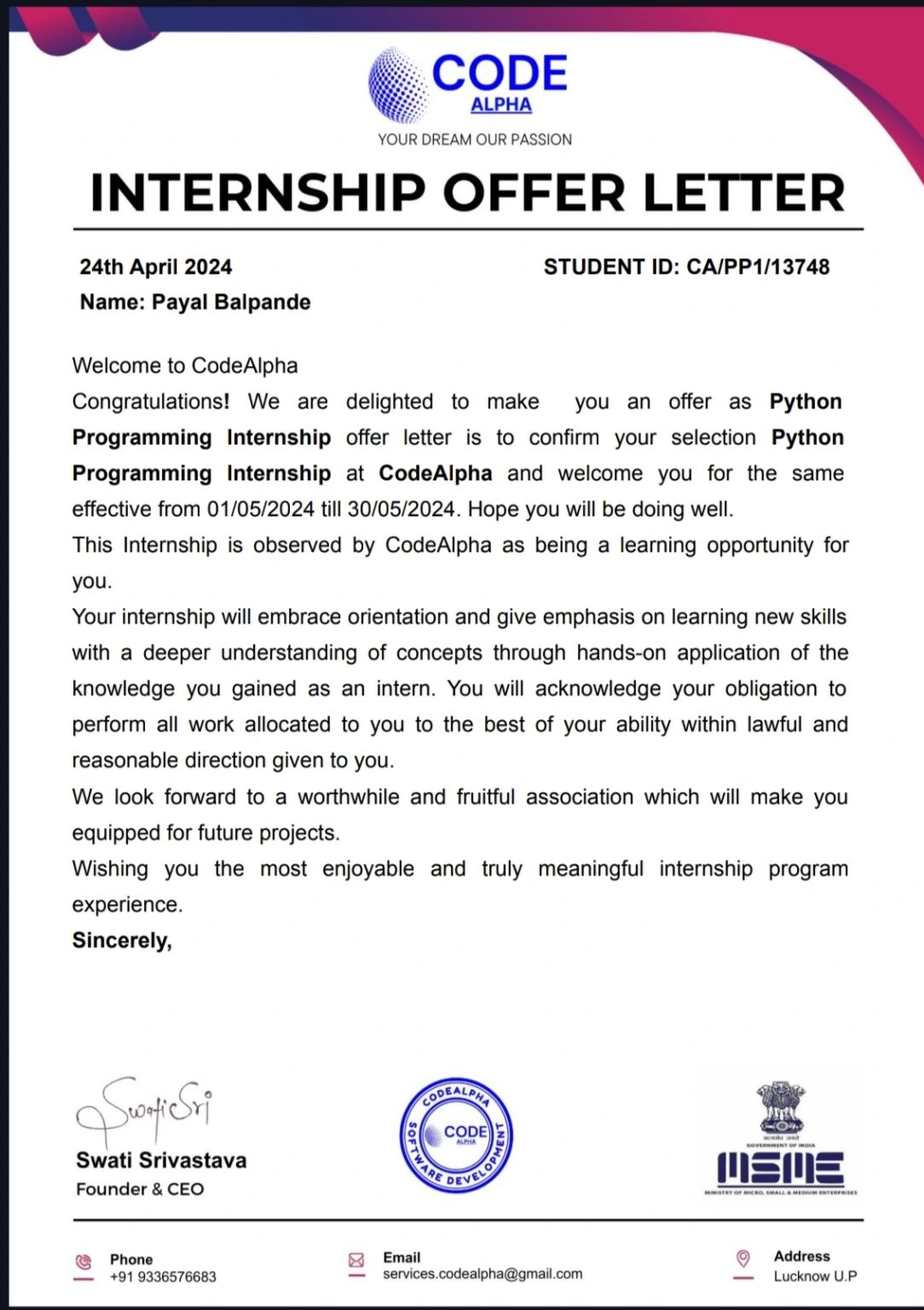 Mitali Shambharkar on LinkedIn: #codealpha #internship #coding Mitali Shambharkar on LinkedIn: #codealpha #internship #coding