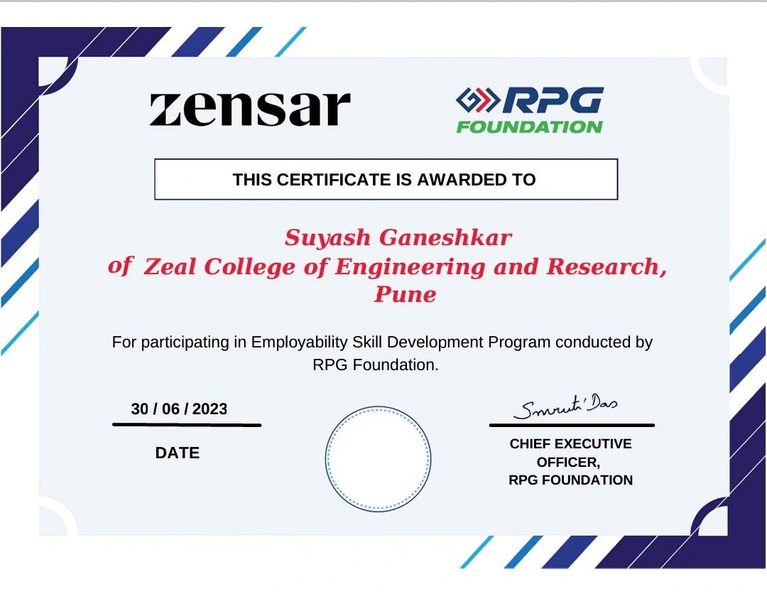 Suyash Ganeshkar on LinkedIn: Successfully Completed The Employability ... Suyash Ganeshkar on LinkedIn: Successfully Completed The Employability ...