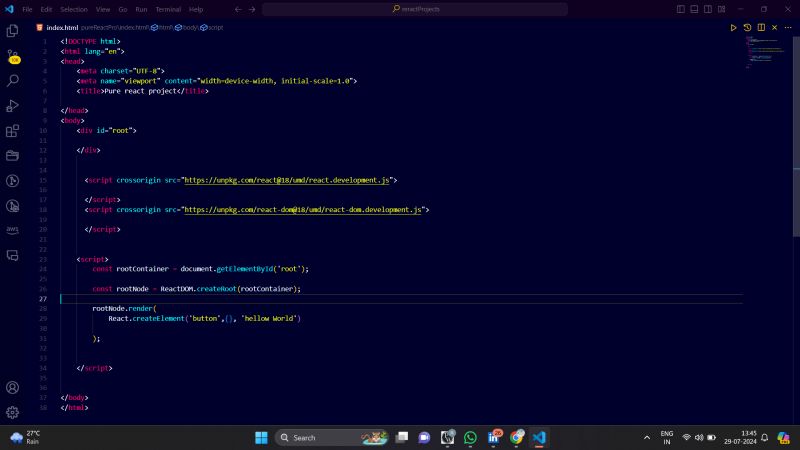 Rahul Nalawade on LinkedIn: Day 6(27/7/2024) Start react ... Rahul Nalawade on LinkedIn: Day 6(27/7/2024) Start react ...