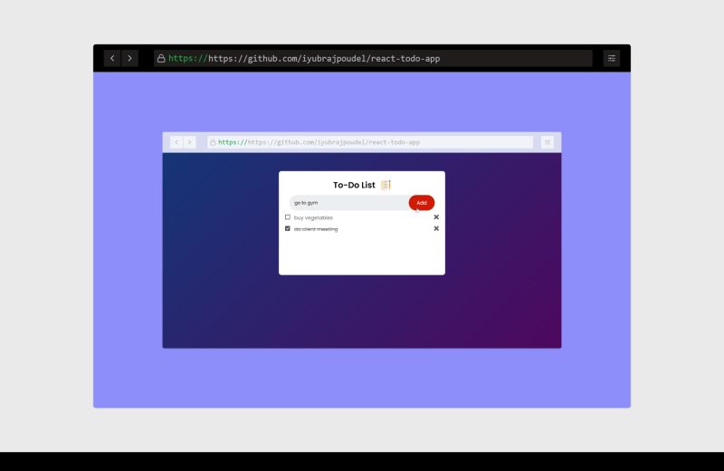 Yubraj Poudel on LinkedIn: #reactjs #react #todoapp #ui #miniproject # ... Yubraj Poudel on LinkedIn: #reactjs #react #todoapp #ui #miniproject # ...