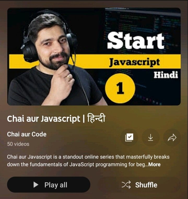 Luis Meshram on LinkedIn: #javascript #coding #webdevelopment #chaiaurcode Luis Meshram on LinkedIn: #javascript #coding #webdevelopment #chaiaurcode