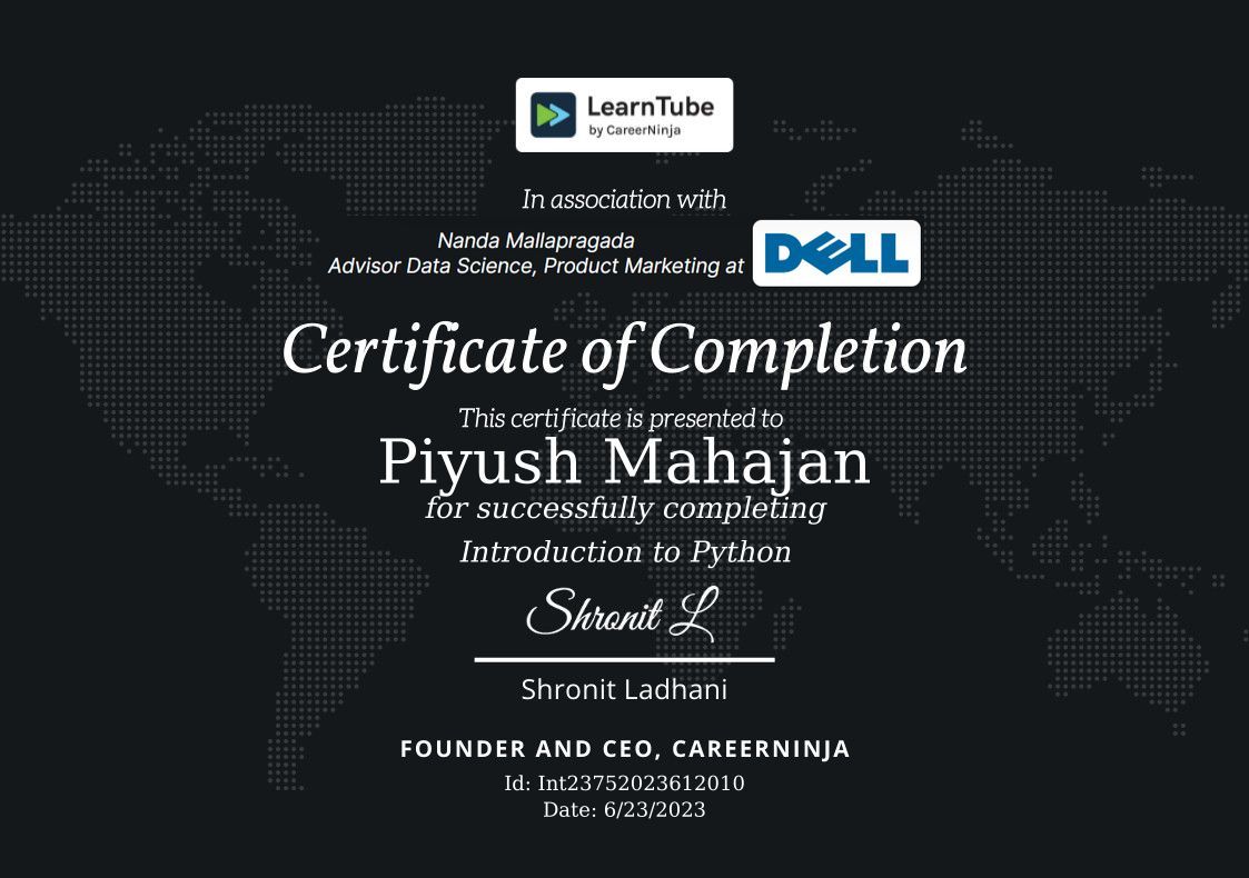 Piyush Mahajan on LinkedIn: #python #pythonprogramming Piyush Mahajan on LinkedIn: #python #pythonprogramming