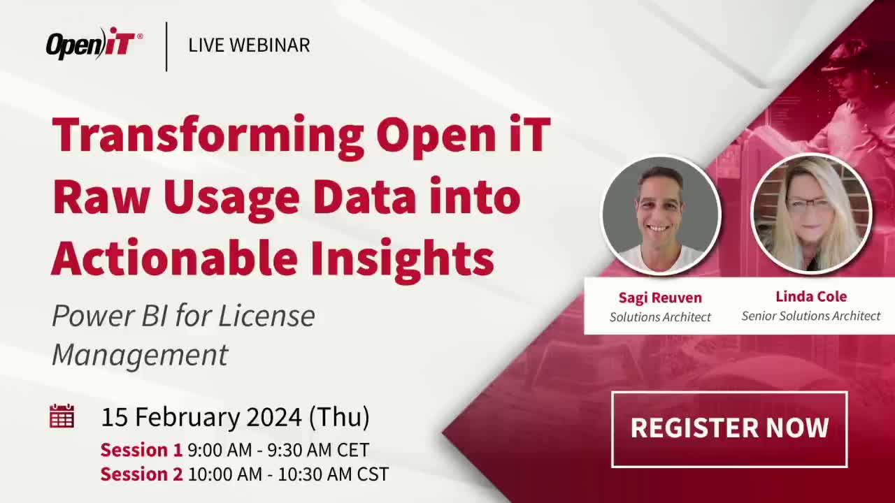 Open iT on LinkedIn: Session 1: Transforming Open iT Raw Usage Data ... Open iT on LinkedIn: Session 1: Transforming Open iT Raw Usage Data ...