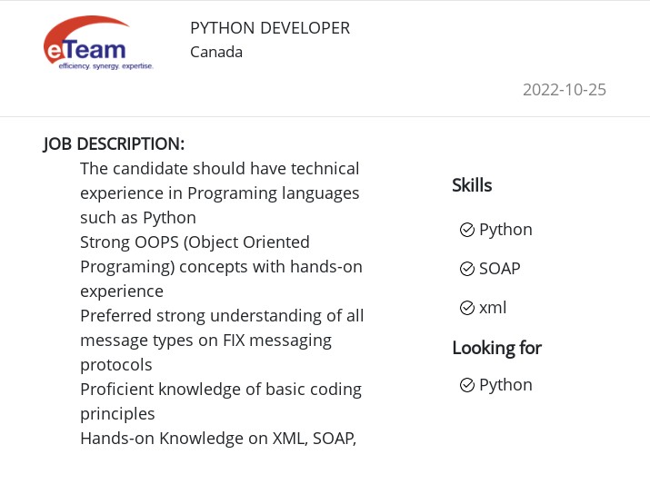 Shreya Gupta on LinkedIn: PYTHON DEVELOPER Shreya Gupta on LinkedIn: PYTHON DEVELOPER